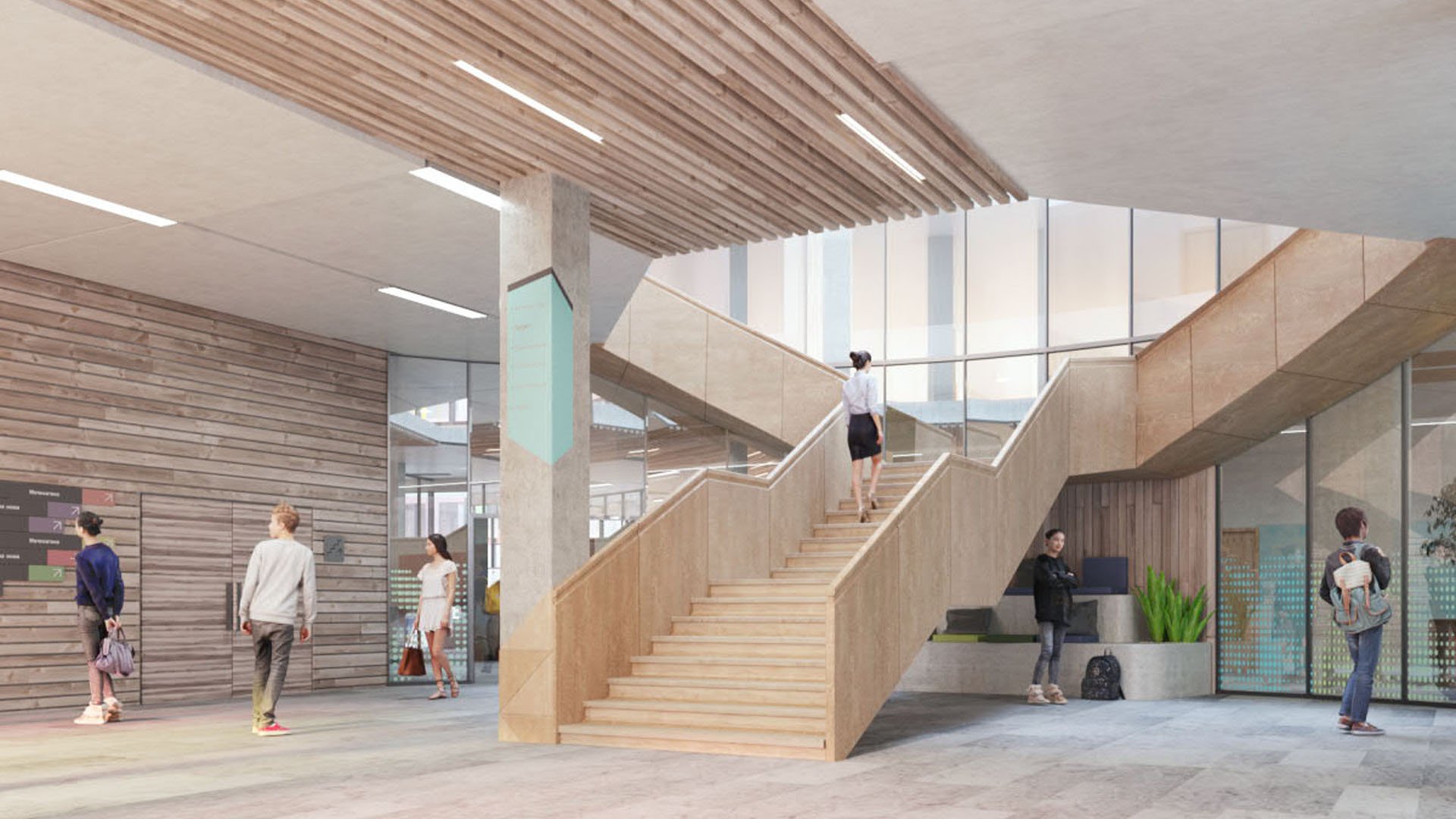 Interior Design of the School in Brovary: project of architecture ...